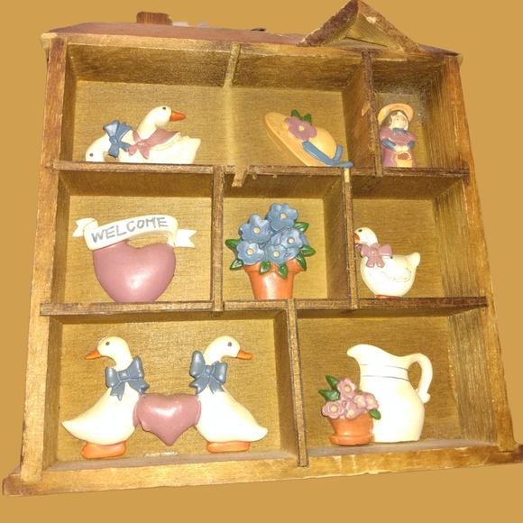 Handmade | Accents | Miniature Display Shelf Miniature Collectibles ...
